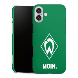 DeinDesign iPhone 16 Plus Handy Premium Case Smartphone Handyh&uuml;lle Schutzh&uuml;lle matt Moin Official Licensed Product Sv Werder Bremen Premium Case