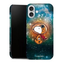 DeinDesign iPhone 16 Plus Handy Premium Case Smartphone Handyh&uuml;lle Schutzh&uuml;lle matt Official Licensed Product Snoopy Astronaut Premium Case