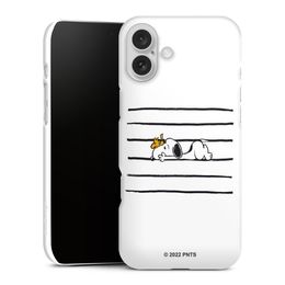 DeinDesign iPhone 16 Plus Handy Premium Case Smartphone Handyh&uuml;lle Schutzh&uuml;lle matt Snoopy Dog Peanuts Premium Case