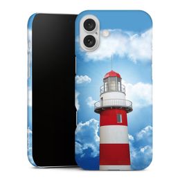 DeinDesign iPhone 16 Plus Handy Premium Case Smartphone Handyh&uuml;lle Schutzh&uuml;lle matt Cloud Lighthouse Sky Premium Case