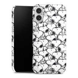DeinDesign iPhone 16 Plus Handy Premium Case Smartphone Handyh&uuml;lle Schutzh&uuml;lle matt Peanuts Snoopy Muster Premium Case