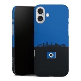 DeinDesign iPhone 16 Plus Handy Premium Case Smartphone Handyh&uuml;lle Schutzh&uuml;lle matt Hsv Skyline Hamburg Premium Case