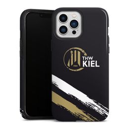 DeinDesign iPhone 13 Pro Max Handy Panzer Handyh&uuml;lle robuste Outdoor H&uuml;lle Schutzh&uuml;lle gl&auml;nzend Logo Handball Thw Kiel Tough Case