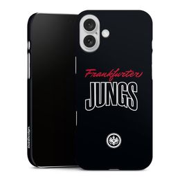 DeinDesign iPhone 16 Plus Handy Premium Case Smartphone Handyh&uuml;lle Schutzh&uuml;lle matt Eintracht Frankfurt Sge Official Licensed Product Premium Case