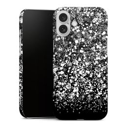 DeinDesign iPhone 16 Plus Handy Premium Case Smartphone Handyh&uuml;lle Schutzh&uuml;lle matt Muster Snowflake Glitzer Premium Case