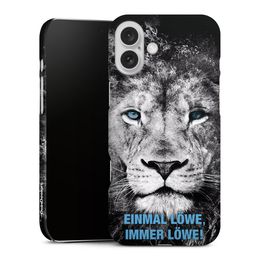 DeinDesign iPhone 16 Plus Handy Premium Case Smartphone Handyh&uuml;lle Schutzh&uuml;lle matt Official Licensed Product Tsv 1860 M&uuml;nchen Lion Premium Case