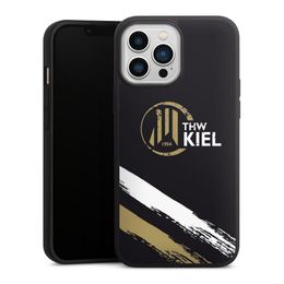 DeinDesign iPhone 13 Pro Max Handy Premium Silikon H&uuml;lle Handyh&uuml;lle schwarz Case Logo Handball Thw Kiel Silikon Premium Case