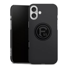 DeinDesign iPhone 16 Plus Handy Premium Case Smartphone Handyh&uuml;lle Schutzh&uuml;lle matt F95 Fortuna D&uuml;sseldorf Logo Premium Case