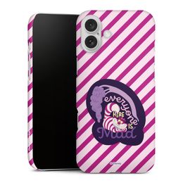DeinDesign iPhone 16 Plus Handy Premium Case Smartphone Handyh&uuml;lle Schutzh&uuml;lle matt Disney Grinning Cat Alice In Wonderland Premium Case