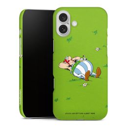 DeinDesign iPhone 16 Plus Handy Premium Case Smartphone Handyh&uuml;lle Schutzh&uuml;lle matt Asterix Official Licensed Product Obelix Premium Case