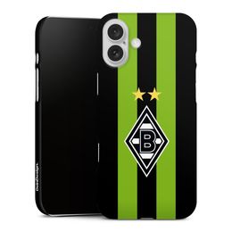 DeinDesign iPhone 16 Plus Handy Premium Case Smartphone Handyh&uuml;lle Schutzh&uuml;lle matt Stripes Borussia M&ouml;nchengladbach Gladbach Premium Case