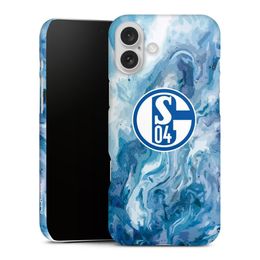 DeinDesign iPhone 16 Plus Handy Premium Case Smartphone Handyh&uuml;lle Schutzh&uuml;lle matt Logo Fc Schalke 04 Merchandise Premium Case