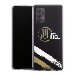 DeinDesign Galaxy A32 4G Handy Silikon H&uuml;lle Case transparent Handyh&uuml;lle Logo Handball Thw Kiel Silikon Case