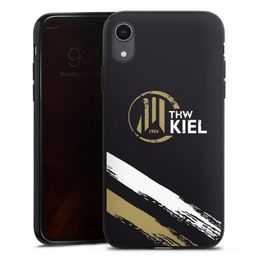 DeinDesign iPhone Xr Handy Silikon H&uuml;lle Case schwarz Handyh&uuml;lle Logo Handball Thw Kiel