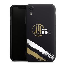 DeinDesign iPhone Xr Handy Premium Silikon H&uuml;lle Handyh&uuml;lle schwarz Case Logo Handball Thw Kiel Silikon Premium Case