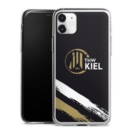 DeinDesign iPhone 11 Handy Slim Case Silikon Handyh&uuml;lle transparent H&uuml;lle extra d&uuml;nn Logo Handball Thw Kiel Silikon Slim Case