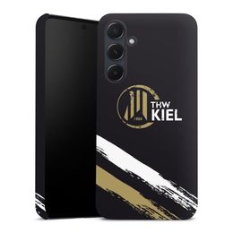 DeinDesign Galaxy A55 5G Handy Premium Case Smartphone Handyh&uuml;lle Schutzh&uuml;lle gl&auml;nzend Logo Handball Thw Kiel Premium Case