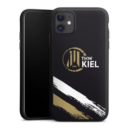 DeinDesign iPhone 11 Handy Premium Silikon H&uuml;lle Handyh&uuml;lle schwarz Case Logo Handball Thw Kiel Silikon Premium Case