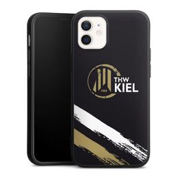 DeinDesign iPhone 12 mini Handy Premium Silikon H&uuml;lle Handyh&uuml;lle schwarz Case Logo Handball Thw Kiel Silikon Premium Case