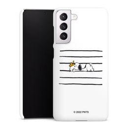 DeinDesign Galaxy S21 FE 5G Handy Premium Case Smartphone Handyh&uuml;lle Schutzh&uuml;lle matt Snoopy Dog Peanuts Premium Case