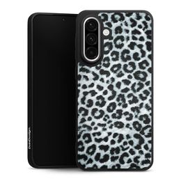 DeinDesign Galaxy A56 5G Handy Premium Silikon H&uuml;lle Handyh&uuml;lle schwarz Case Leo Print Animal Look Fur Silikon Premium Case