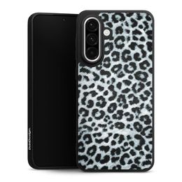 DeinDesign Galaxy A56 5G Handy Premium Silikon H&uuml;lle Handyh&uuml;lle schwarz Case Leo Print Fur Animal Look Silikon Premium Case