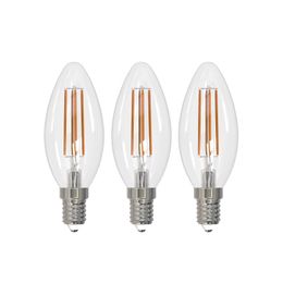 Arcchio LED-Leuchtmittel Filament E14 Kerze, 3er-Set, 3000 K