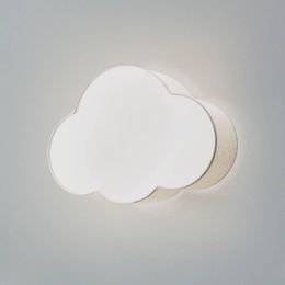 TK Lighting Wandleuchte Cloud, beige, 43 cm breit, Textil, Wolke, E27
