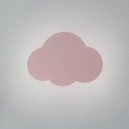 TK Lighting Wandleuchte Cloud, rosa, 38 cm breit, Metall, Wolke, G9