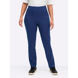 sheego Gro&szlig;e Gr&ouml;&szlig;en Hose mit Dehnbund, Viskose-Qualit&auml;t, royalblau, Gr&ouml;&szlig;e 24 - Damen