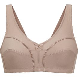 Viania sheego Gro&szlig;e Gr&ouml;&szlig;en BH ohne B&uuml;gel mit verst&auml;rkten Untercups, beige, Gr&ouml;&szlig;e 90E - Damen