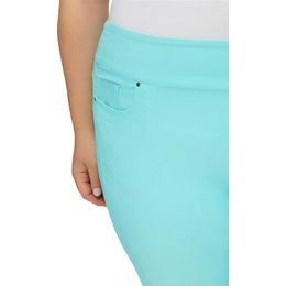 sheego Gro&szlig;e Gr&ouml;&szlig;en Stretch-Hose in Wadenl&auml;nge, aqua, Gr&ouml;&szlig;e 24 - Damen