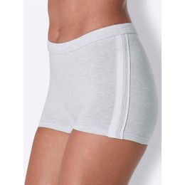 w&auml;schepur sheego Gro&szlig;e Gr&ouml;&szlig;en Longpanty im Vorteilspack, grau-meliert, Gr&ouml;&szlig;e 52/54 - Damen