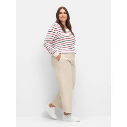 sheego Gro&szlig;e Gr&ouml;&szlig;en Culotte mit aufgesetzten Taschen hinten, sand, Gr&ouml;&szlig;e 50 - Damen