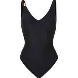 feel good sheego Gro&szlig;e Gr&ouml;&szlig;en Badeanzug, schwarz, Gr&ouml;&szlig;e 48E - Damen