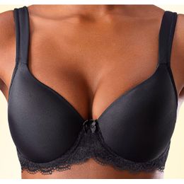 Lascana sheego Gro&szlig;e Gr&ouml;&szlig;en Schalen-BH, schwarz, Gr&ouml;&szlig;e 80F - Damen