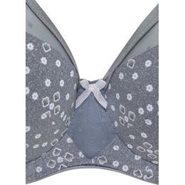 sheego Gro&szlig;e Gr&ouml;&szlig;en Minimizer-BH, grau-bedruckt, Gr&ouml;&szlig;e 85C - Damen