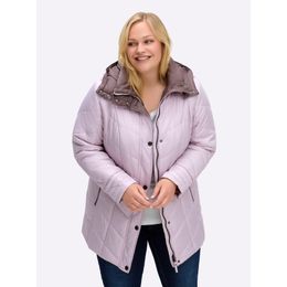 sheego Gro&szlig;e Gr&ouml;&szlig;en Steppjacke in Microfaser-Qualit&auml;t, pflegeleicht, altros&eacute;, Gr&ouml;&szlig;e 23 - Damen