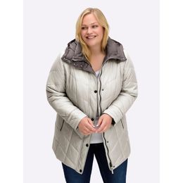 sheego Gro&szlig;e Gr&ouml;&szlig;en Steppjacke in Microfaser-Qualit&auml;t, pflegeleicht, ecru, Gr&ouml;&szlig;e 26 - Damen