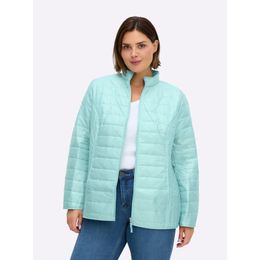 sheego Gro&szlig;e Gr&ouml;&szlig;en Steppjacke leicht wattiert, mint, Gr&ouml;&szlig;e 46 - Damen