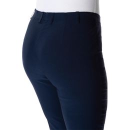 sheego Gro&szlig;e Gr&ouml;&szlig;en Bengalinhose in schmaler Form, marine, Gr&ouml;&szlig;e 56 - Damen