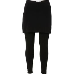 sheego by Joe Browns sheego Gro&szlig;e Gr&ouml;&szlig;en Leggings mit angesetztem Minirock, schwarz, Gr&ouml;&szlig;e 54 - Damen