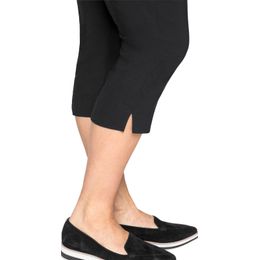 sheego Gro&szlig;e Gr&ouml;&szlig;en Caprihose mit Schlupfbund, aus Bengalin, schwarz, Gr&ouml;&szlig;e 56 - Damen
