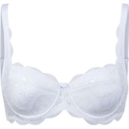 SuSa sheego Gro&szlig;e Gr&ouml;&szlig;en Dirndl-BH mit B&uuml;gel und bestickter Bord&uuml;re, wei&szlig;, Gr&ouml;&szlig;e 100E - Damen