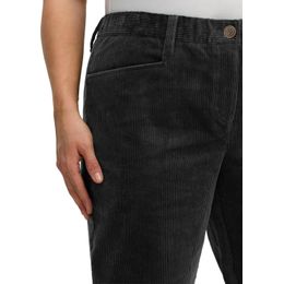 sheego Gro&szlig;e Gr&ouml;&szlig;en Cordhose mit geradem Bein, schwarz, Gr&ouml;&szlig;e 44 - Damen