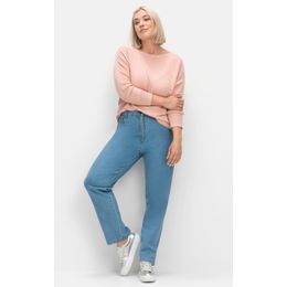 sheego Gro&szlig;e Gr&ouml;&szlig;en 5-Pocket-Jeans mit Stretch-Anteil, blue-bleached, Gr&ouml;&szlig;e 185 - Damen