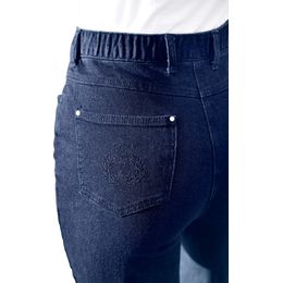 sheego Gro&szlig;e Gr&ouml;&szlig;en 5-Pocket-Jeans mit innenliegendem Dehnbund, dark blue, Gr&ouml;&szlig;e 46 - Damen