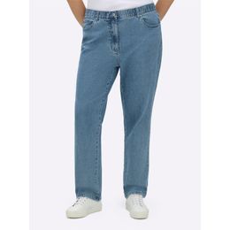 sheego Gro&szlig;e Gr&ouml;&szlig;en 5-Pocket-Jeans mit innenliegendem Dehnbund, blue-bleached, Gr&ouml;&szlig;e 26 - Damen
