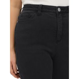 sheego Gro&szlig;e Gr&ouml;&szlig;en High-waist-Jeans gerade, mit Shaping-Einsatz, black denim, Gr&ouml;&szlig;e 52 - Damen