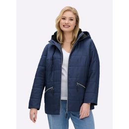 sheego Gro&szlig;e Gr&ouml;&szlig;en Steppjacke mit Wattierung, w&auml;rmend, marine, Gr&ouml;&szlig;e 44 - Damen